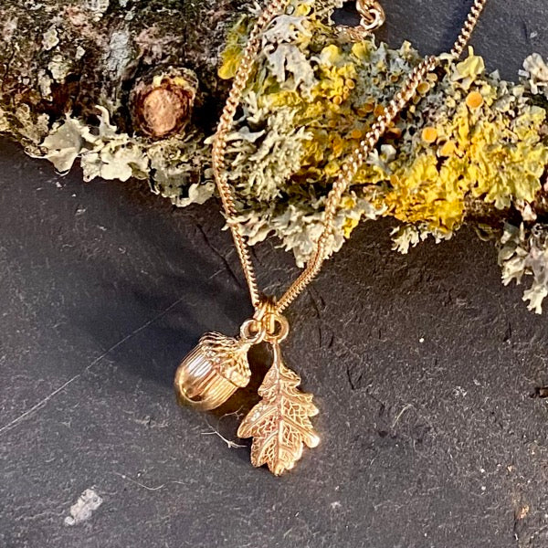 Solid Gold Acorn Charm by Joy Everley - From £165 GBP